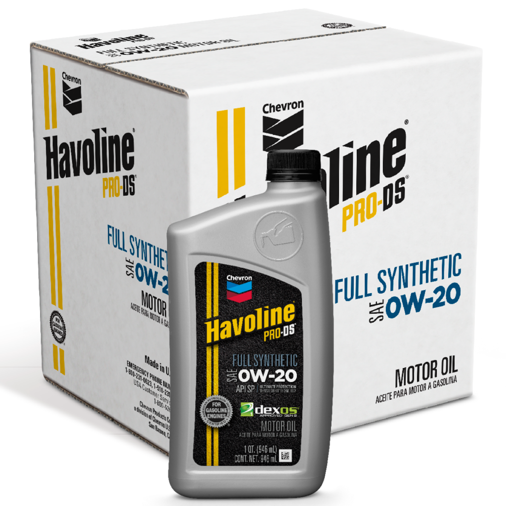 Havoline® PRO-DS® Full Synthetic Motor Oil 0W-20 | Santmyer Online Store